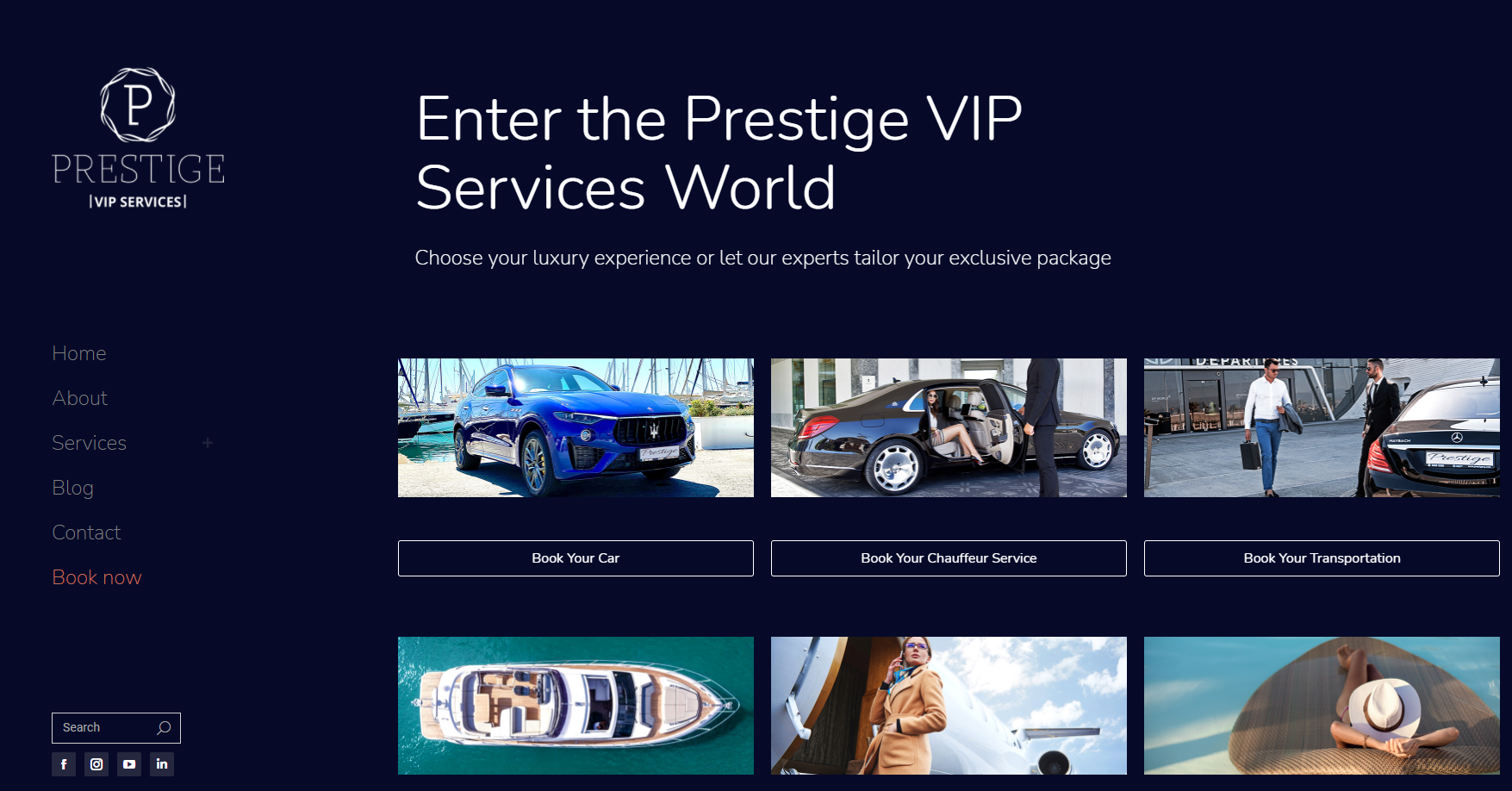 Book now – Prestige VIP Services